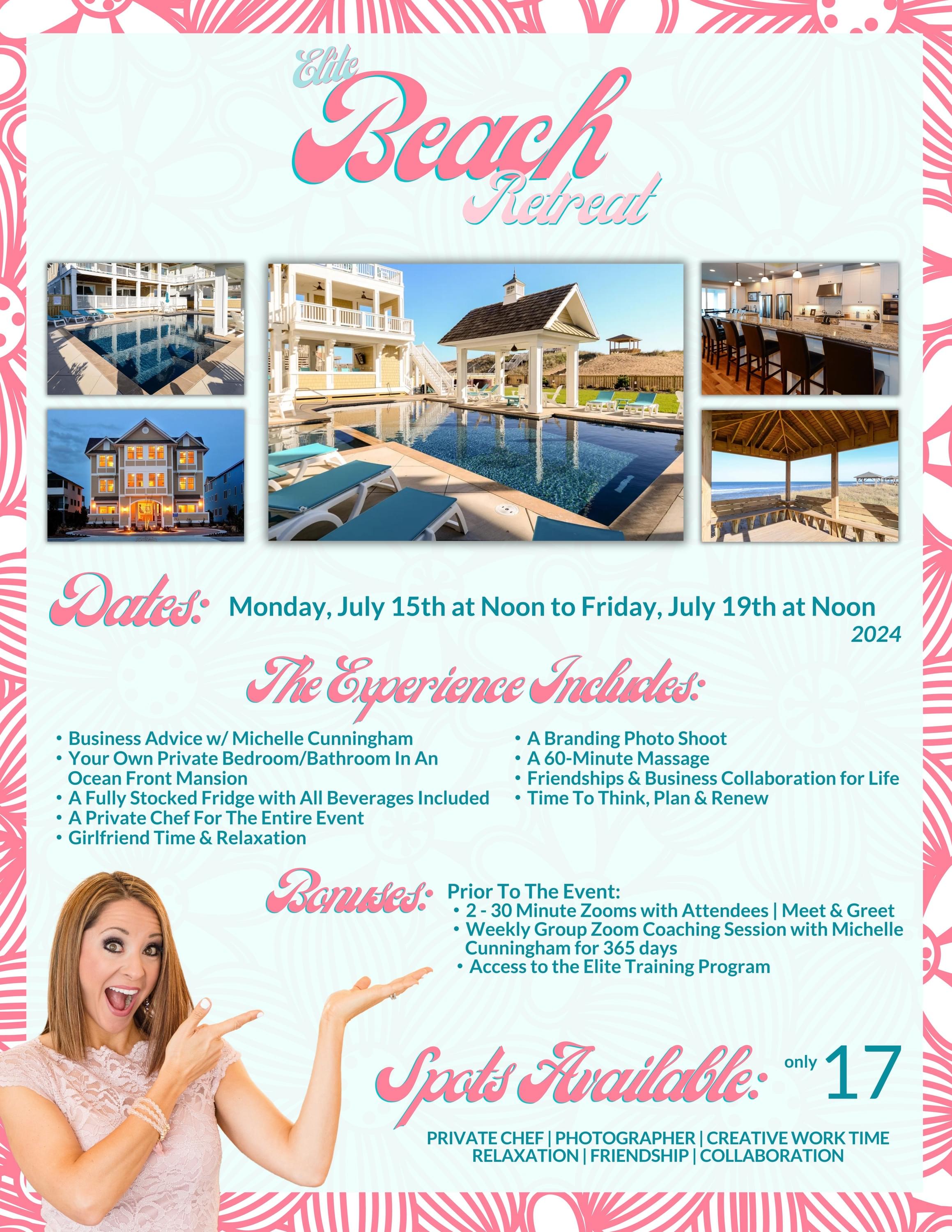 Elite Beach Retreat with Michelle Cunningham