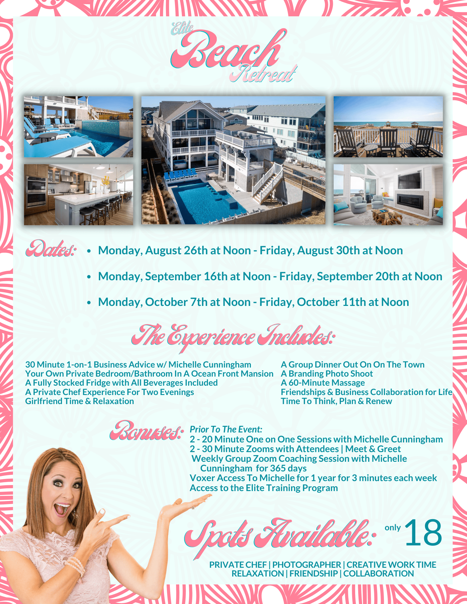 Elite Beach Retreat with Michelle Cunningham