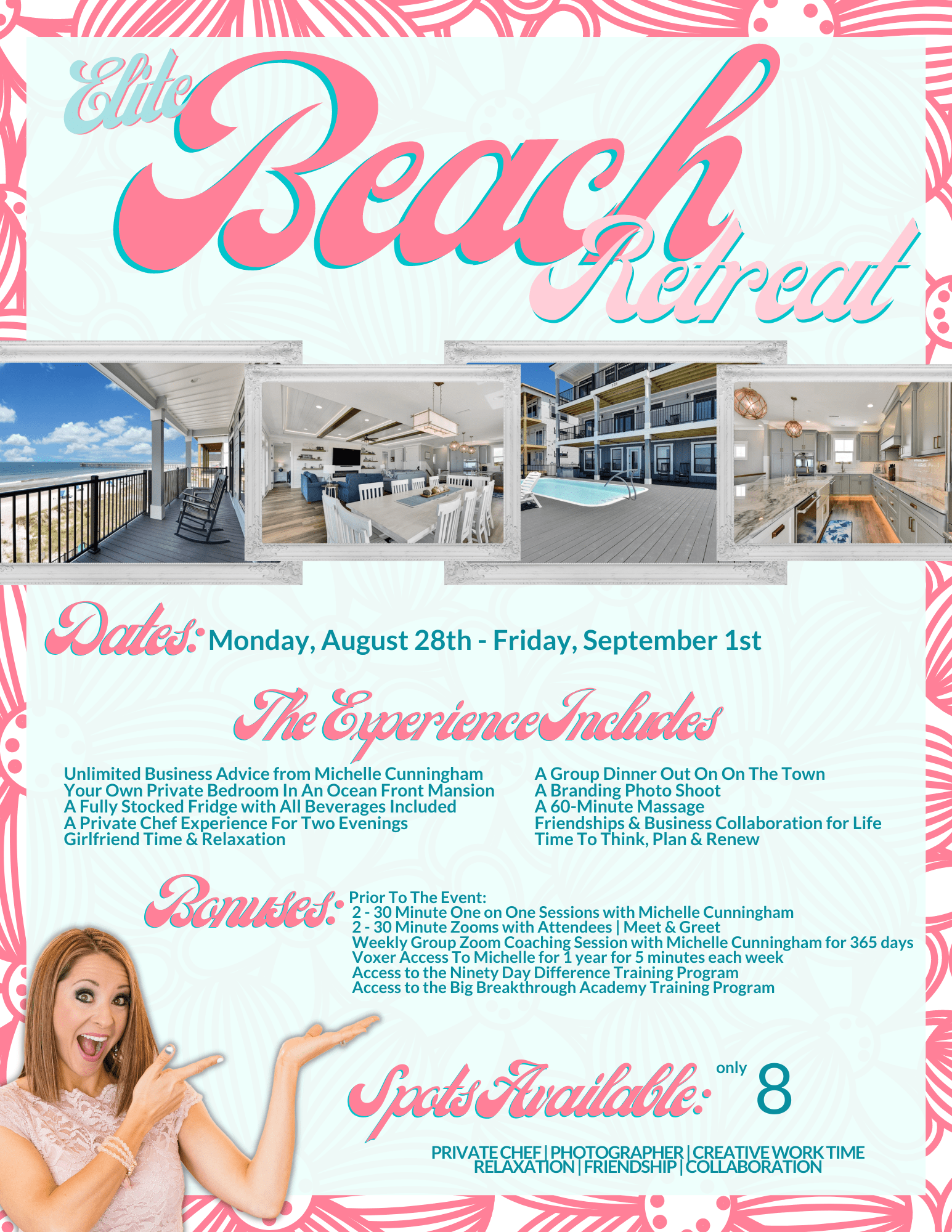 Elite Beach Retreat with Michelle Cunningham